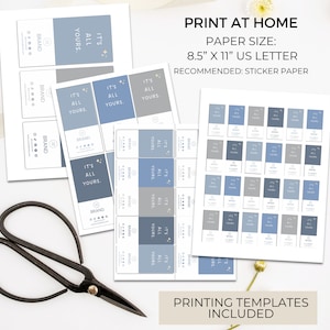 Editable Box Label Sticker Template Canva, Mailer Box Seal Labels ...