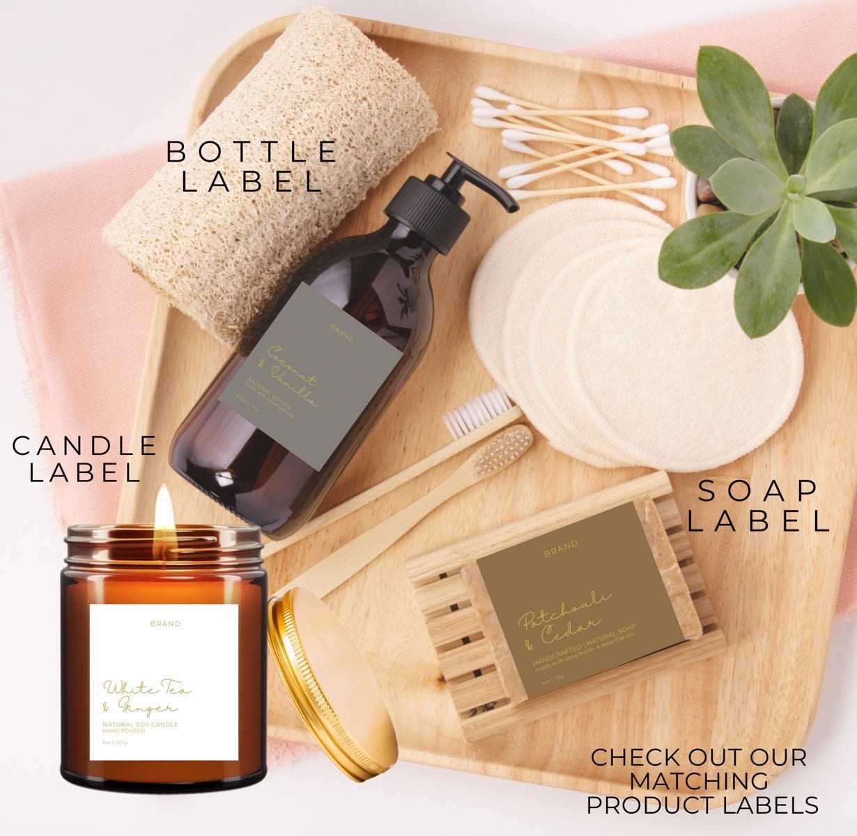 Bar Soap Labels Template Editable Modern Soap Label Stickers - Etsy