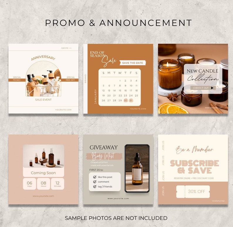 Editable Instagram Templates for Business Product, Instagram Post ...