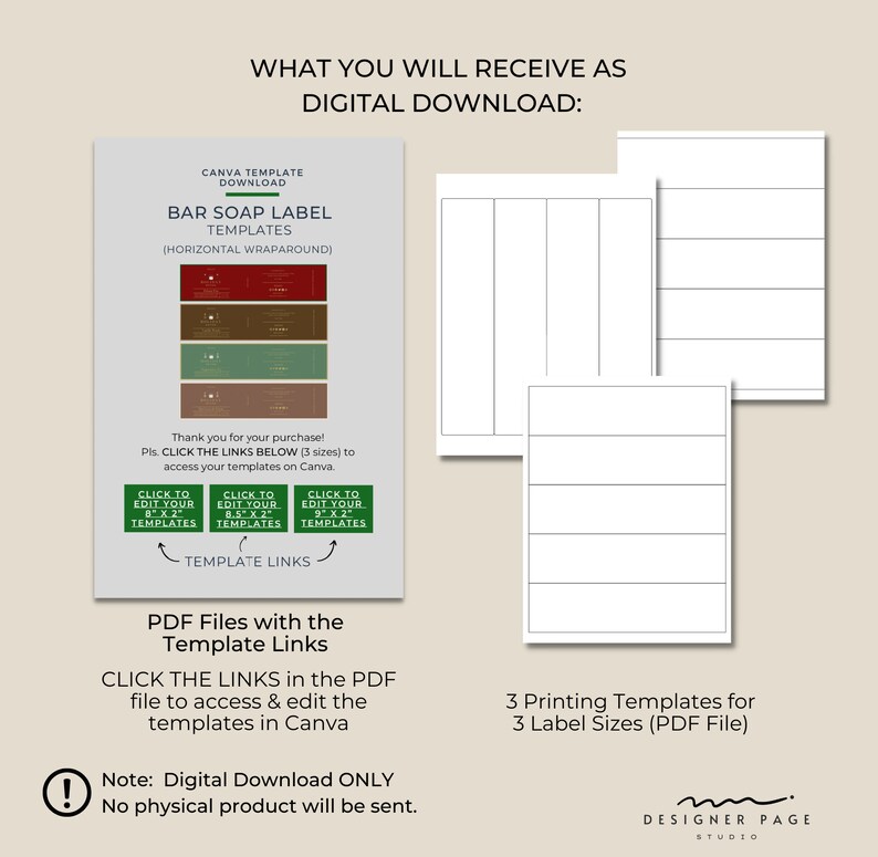 Christmas Soap Labels Template Editable Canva, Holiday Soap Labels ...
