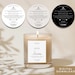 Candle Safety Label Template Editable, Printable Candle Warning Labels ...