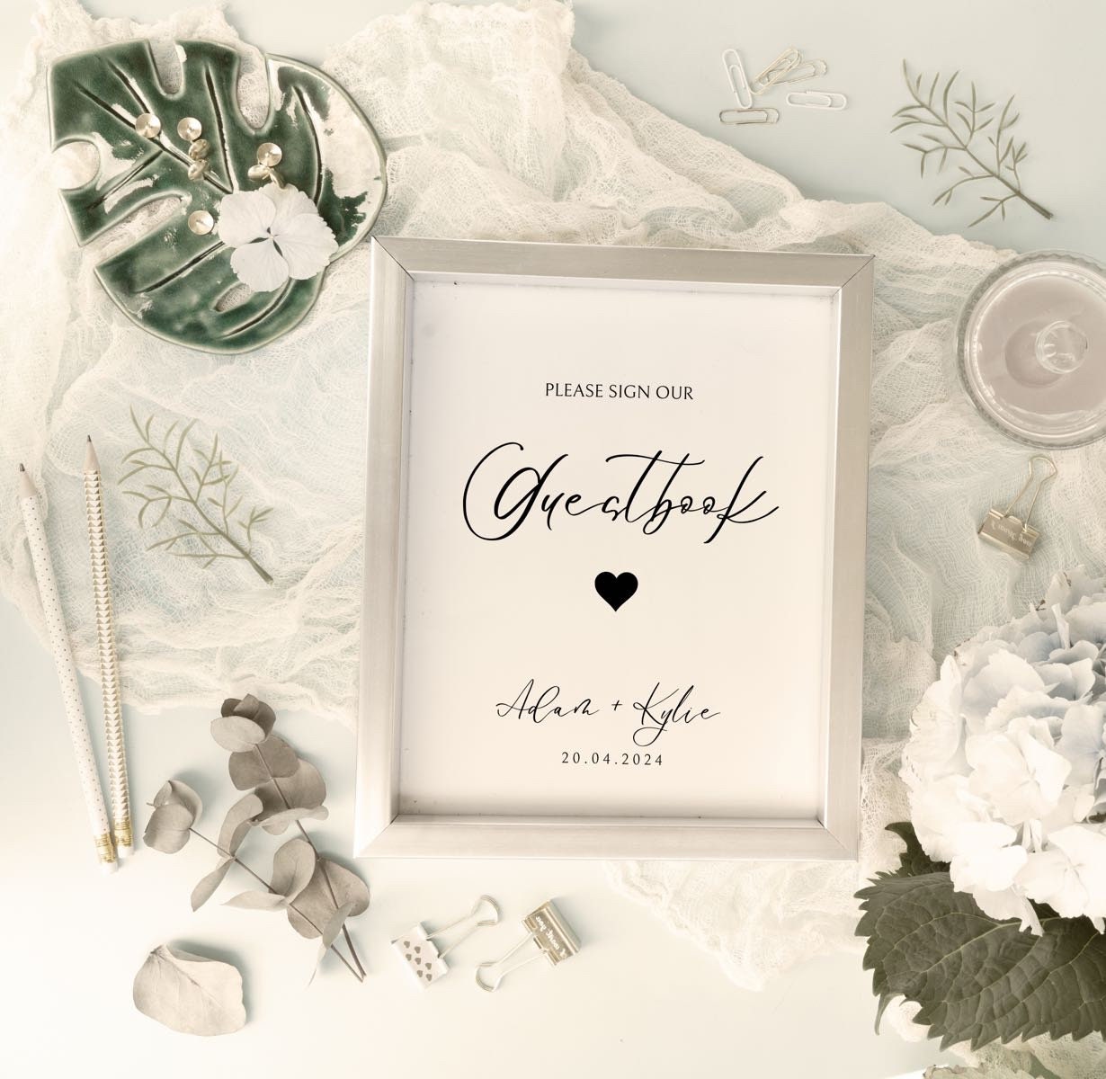 Editable Wedding Favors Sign Template Canva, Printable Guestbook ...