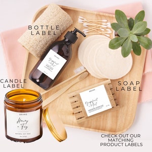 Editable Soap Label Template Canva, Bar Soap Wrap Labels Printable ...