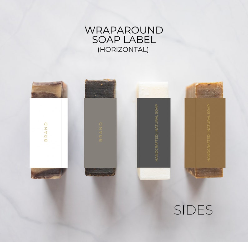 Bar Soap Labels Template Canva Editable, Soap Sleeves Label Printable ...