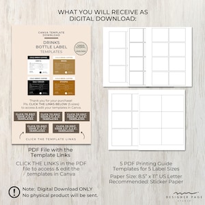 Cold Brew Coffee Bottle Labels Template Editable Canva, Juice Label ...