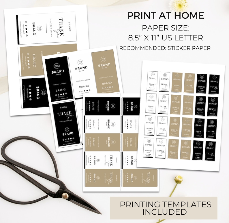 Box Seal Labels Template Editable Canva, Mailer Box Label Stickers ...