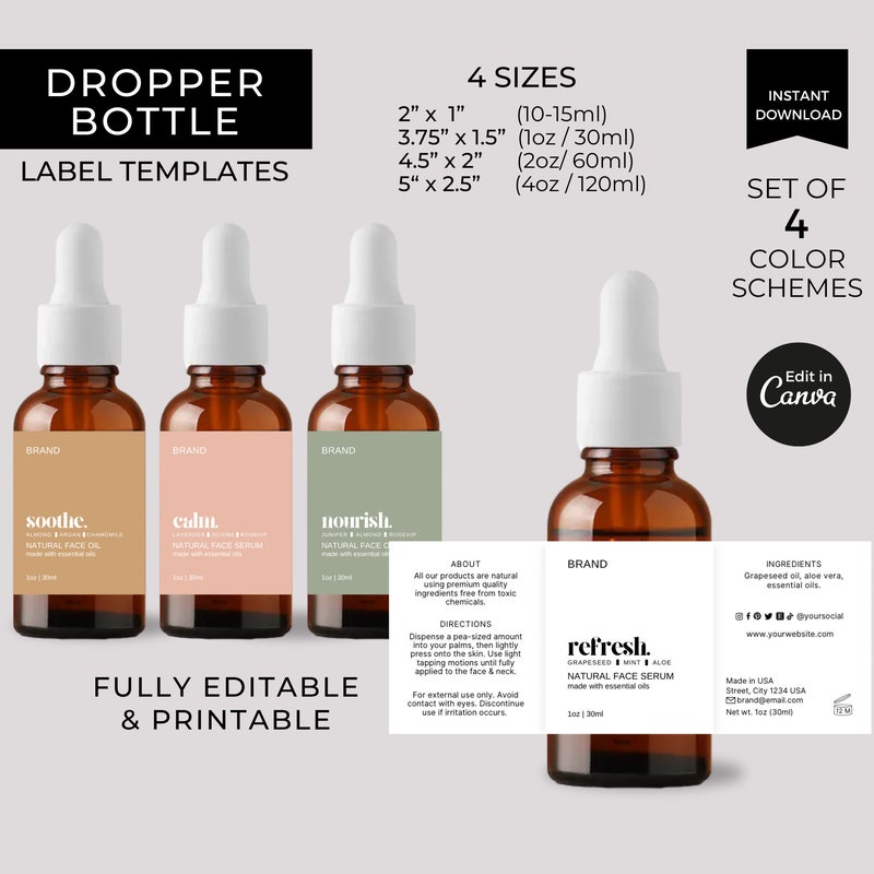 Serum Template - Etsy