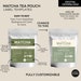 Matcha Tea Labels Template Editable Canva, Matcha Powder Tea Bag Label ...