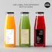 Editable Fruit Juice Bottle Labels Template Canva, Fresh Juice Label ...