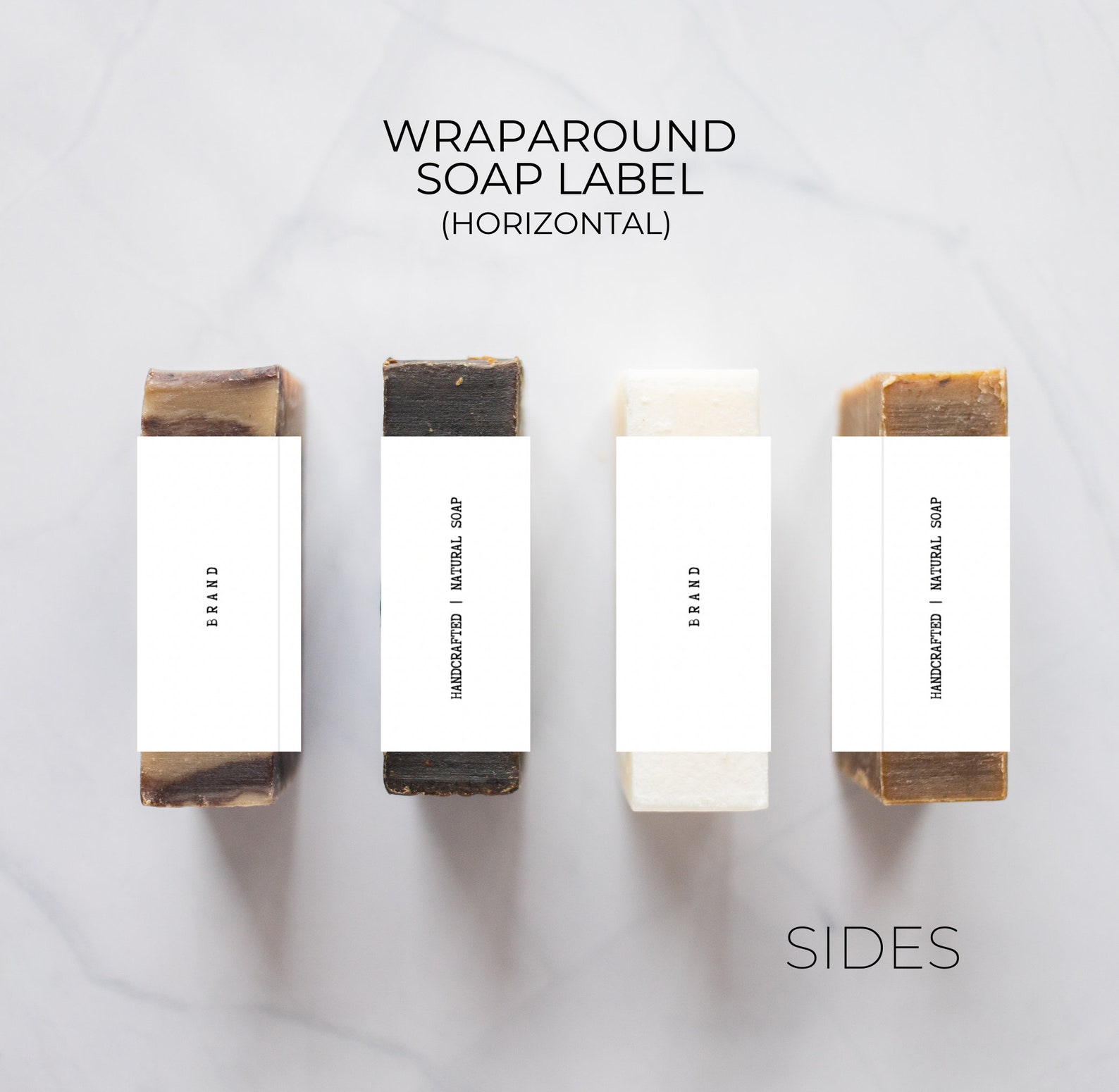 Minimalist Bar Soap Label Template Canva Editable Wraparound - Etsy