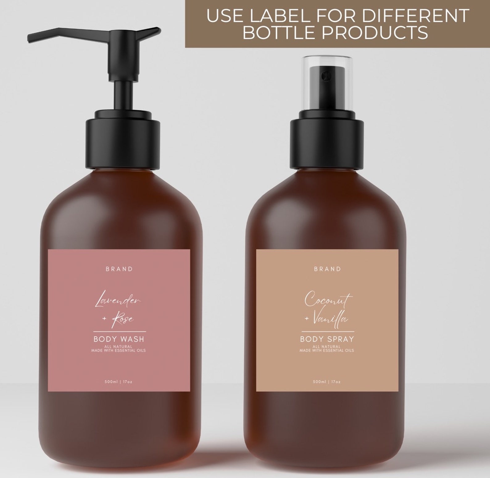 Editable Hand Soap Bottle Labels Template Canva, Hand Wash Body Lotion ...