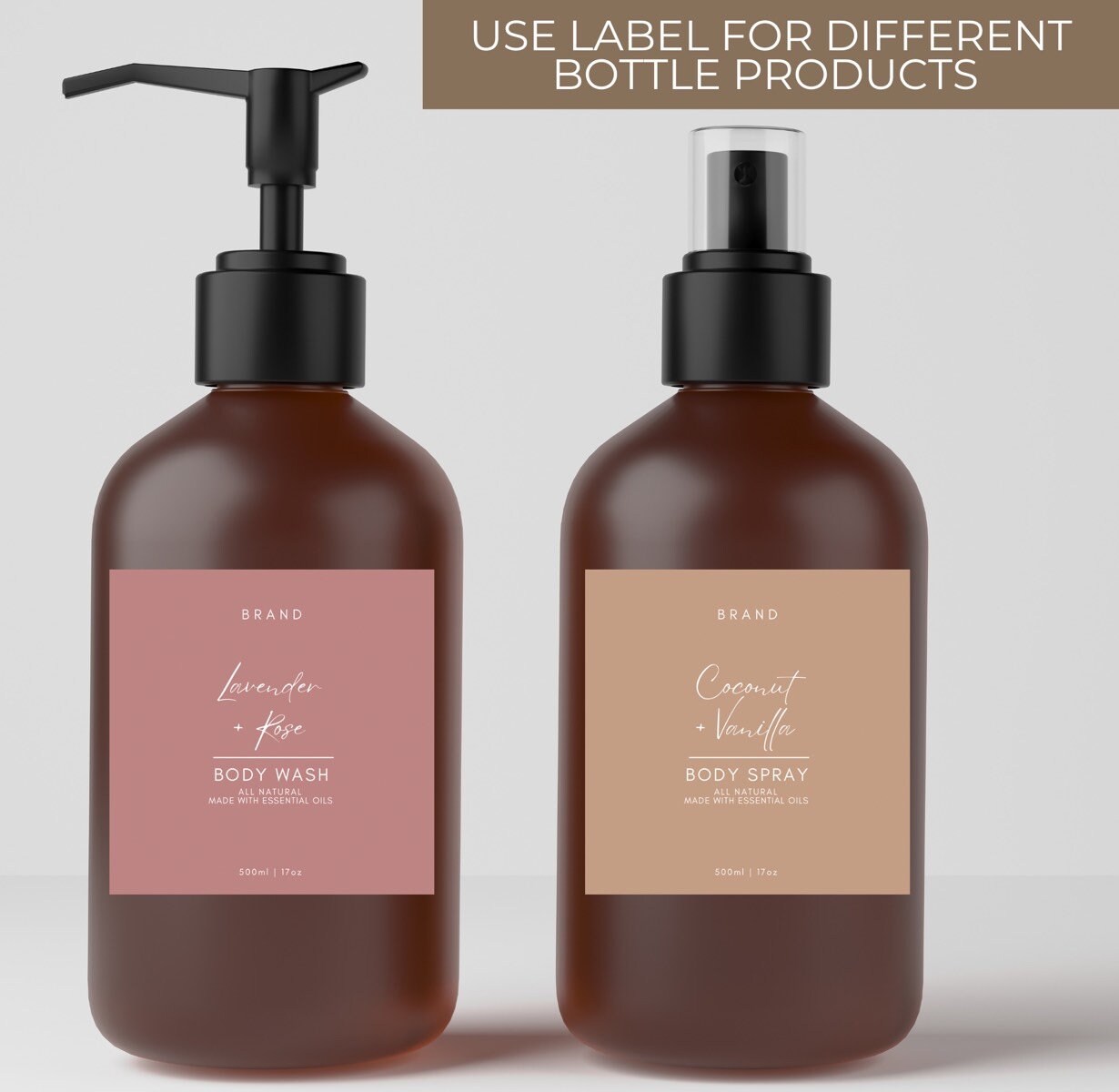 Editable Hand Soap Bottle Labels Template Canva, Hand Wash Body Lotion ...