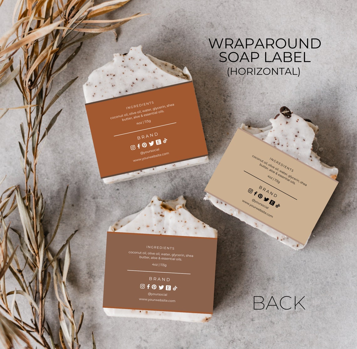 Editable Bar Soap Labels Template Canva Soap Labels - Etsy