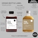 Editable Cold Brew Coffee Bottle Labels Template Canva, Drink Label ...