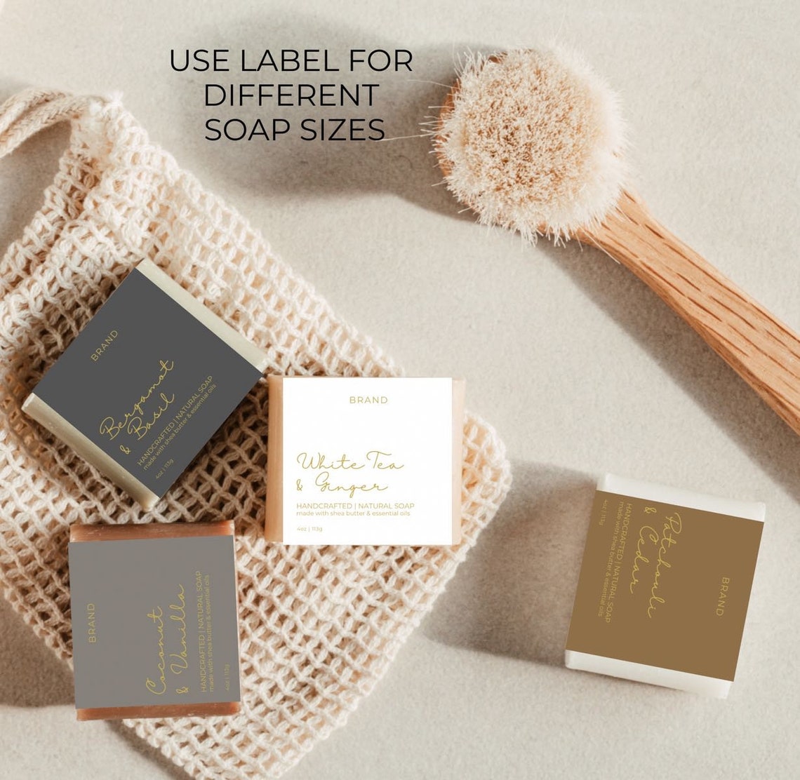 Bar Soap Labels Template Editable Modern Soap Label Stickers - Etsy
