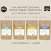 Tea Bag Labels Template Editable Canva, Minimalist Tea Pouch Label ...