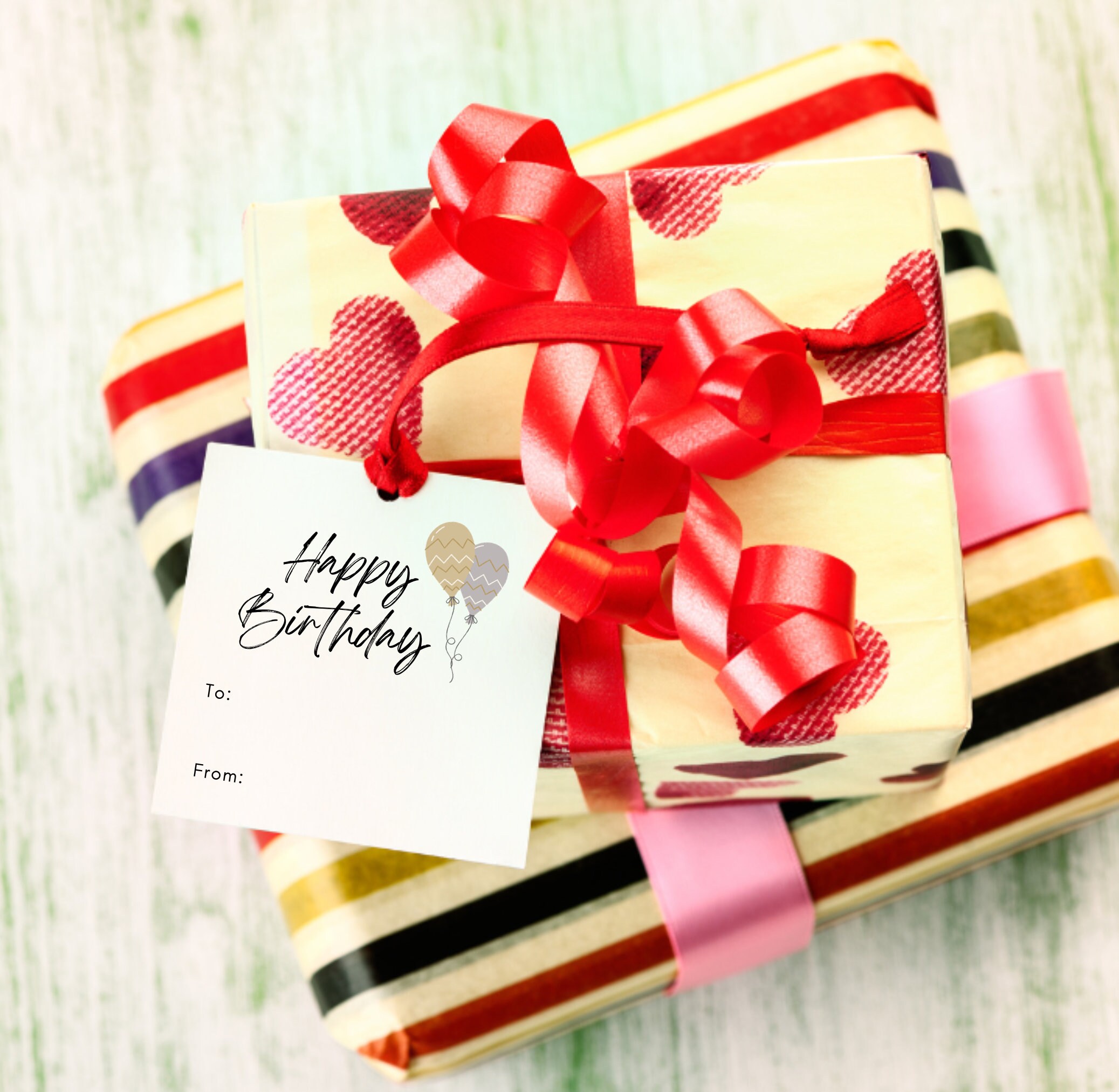 Editable Gift Tags Template Canva, Printable Favors Tag Set, Custom ...