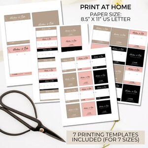 Editable Jewelry Display Card Template Canva, Printable Earrings ...