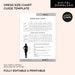 Editable Dress Size Chart Template Canva, Womens Dress Sizes Guide ...