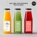Editable Fruit Juice Bottle Labels Template Canva, Fresh Juice Label ...