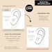 Editable Hoop Earrings Size Chart Template Canva, Printable Earrings ...