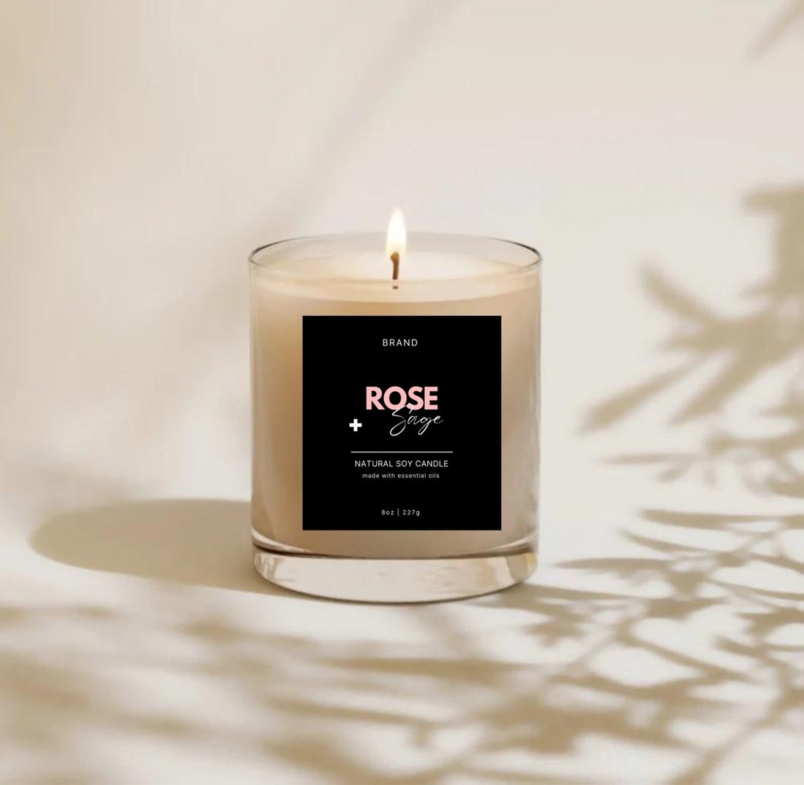 Editable Candle Label Template Canva, Modern Candle Labels Printable ...