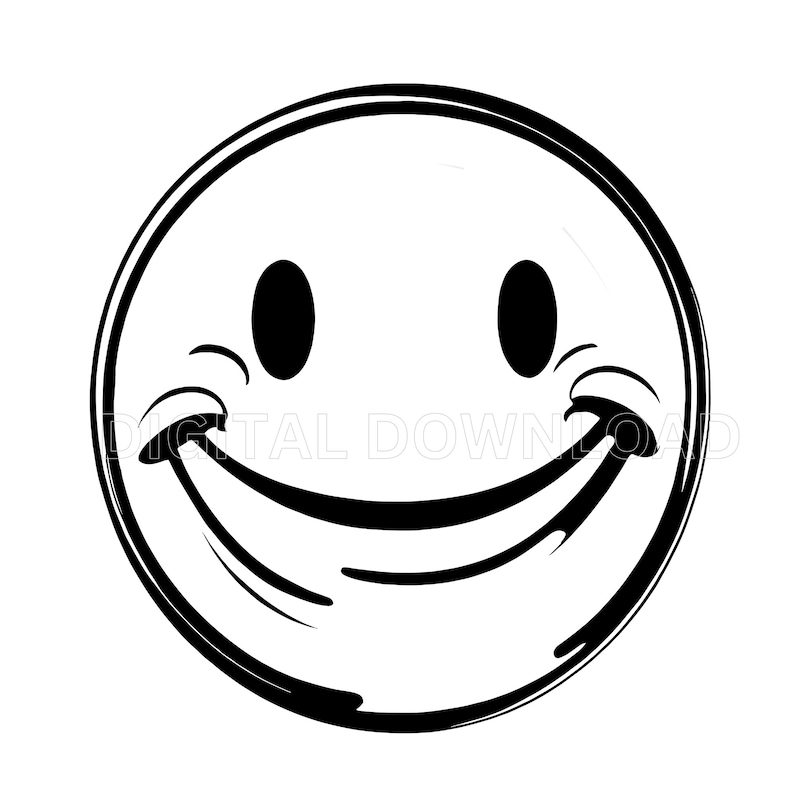 Smiley Face Svg Png Bundle, Smiling Face Cut File, Drippy Smiley Svg ...