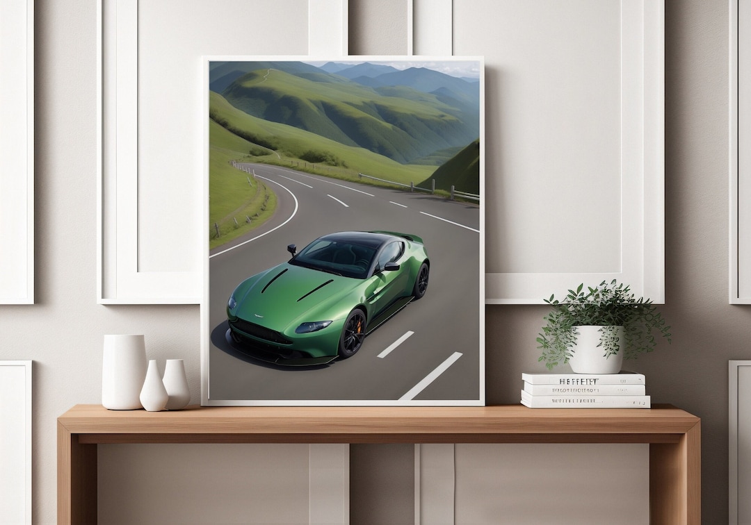 Green Car Poster Sports Car Nursery Luxury Sports Car Speed - Etsy