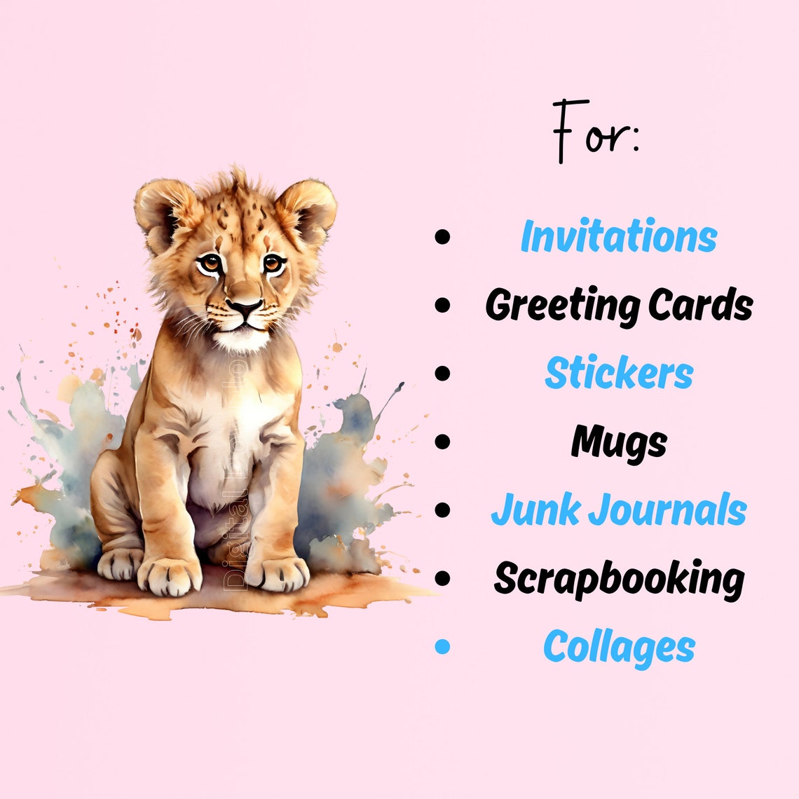 Cute Jungle Animals Clipart, Safari Baby Animal Png, Jungle Safari Png ...
