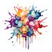 Watercolor Color Splash Clipart 20 Png, Paint Splatter Clipart, Alcohol ...