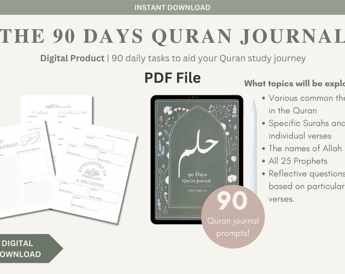 Muslim Life Journal Notion Template, Quran Journal Muslim Notion ...
