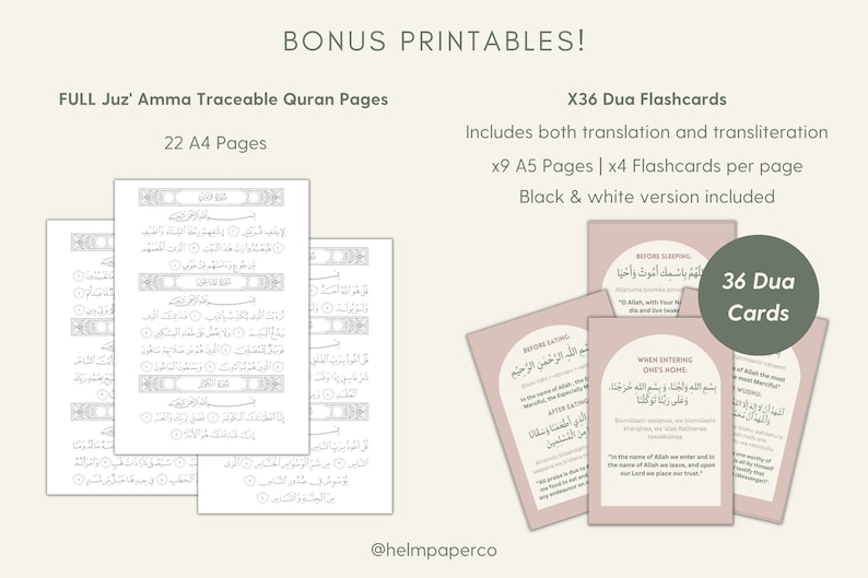 Islamic Printable Bundle // Digital Islamic Planner, Muslim Planner ...
