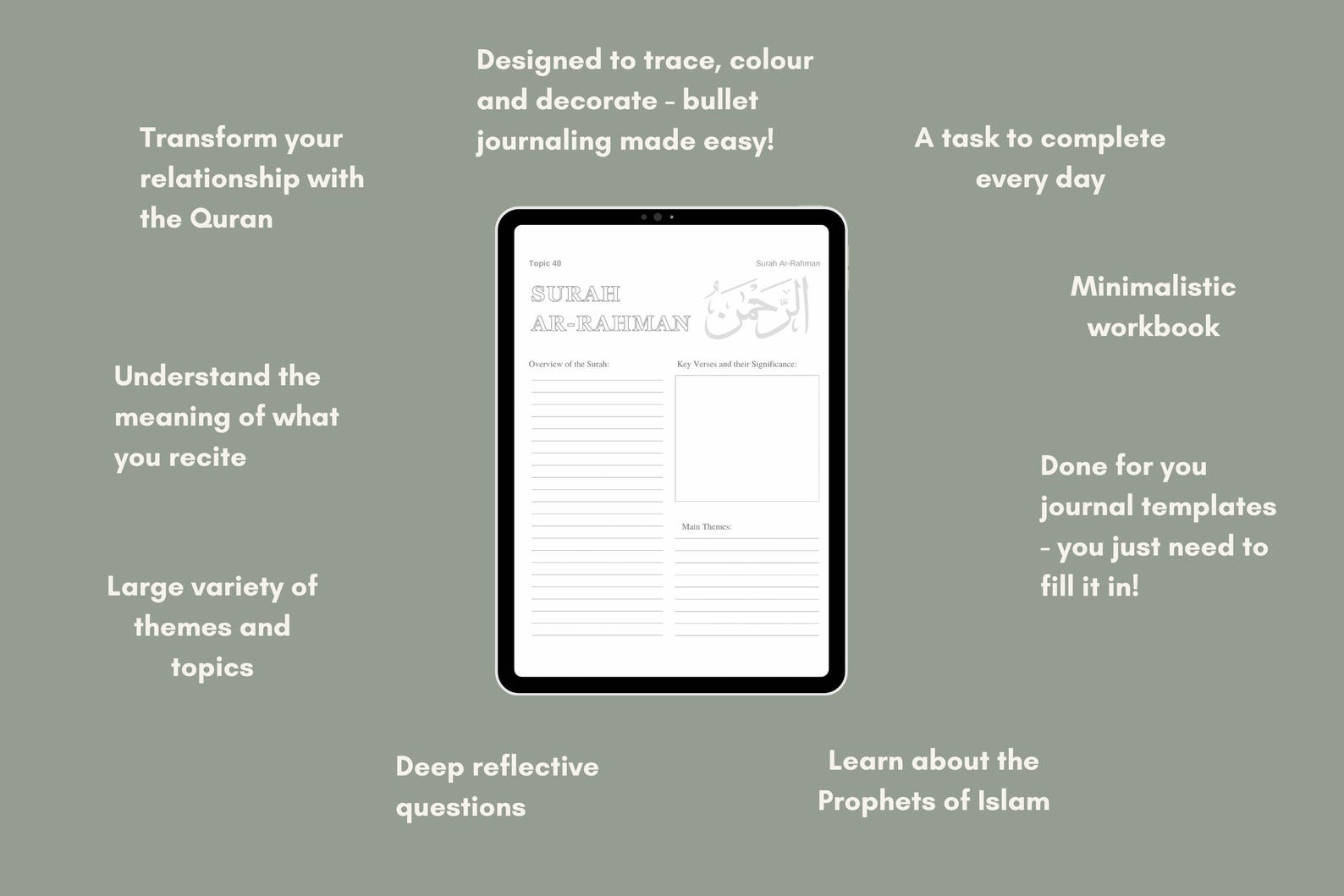 PDF Digital Quran Journal | Quran Journaling, Quran Study, Quran ...
