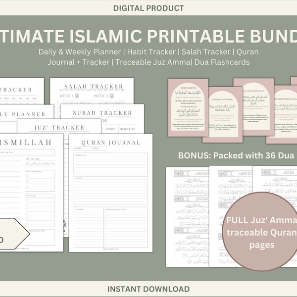 Islamic Trivia Questionnaire Game Printable Cards Islamic General ...