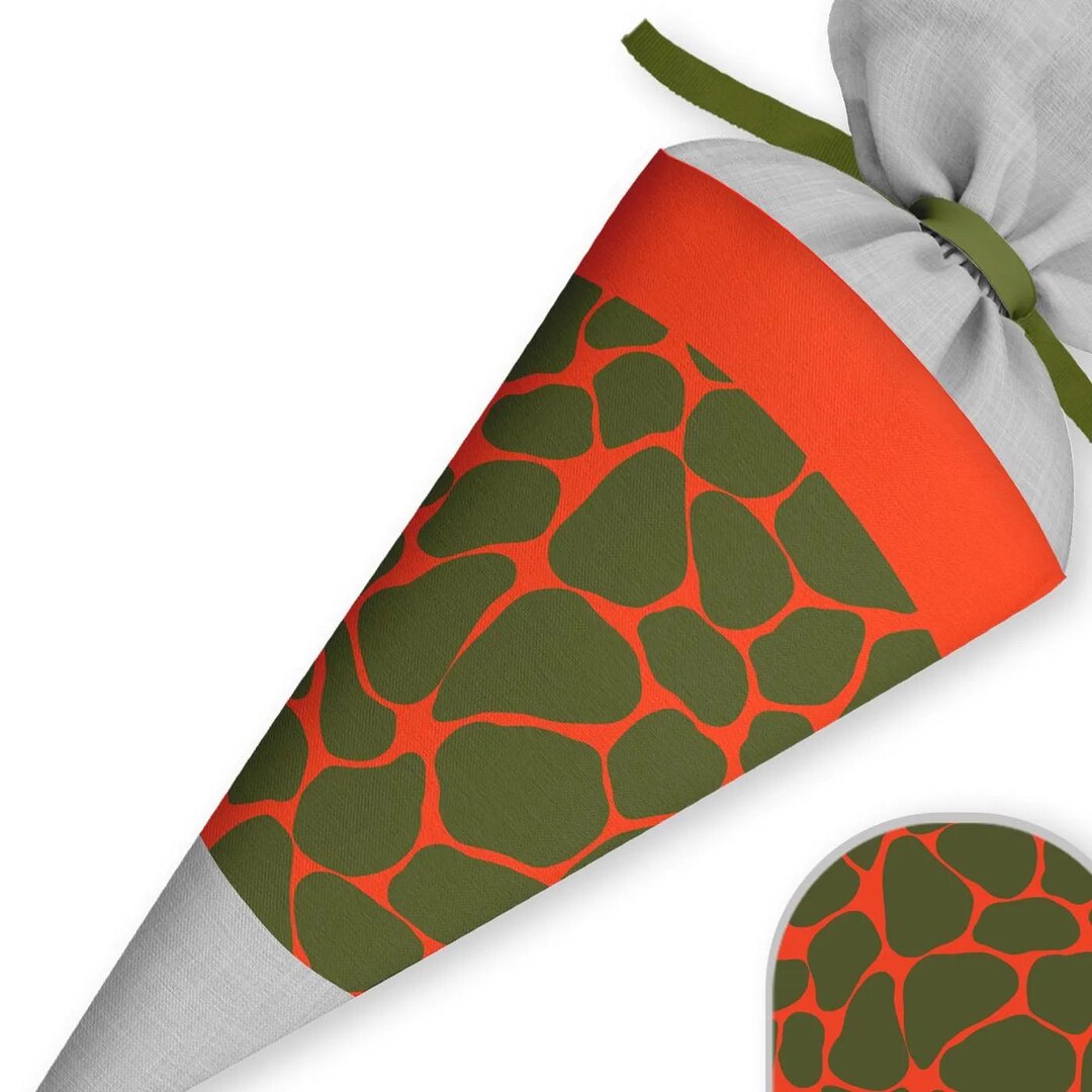 School Cone Red Green Fire-breathing Bear Ergobag Colorful Fire ...