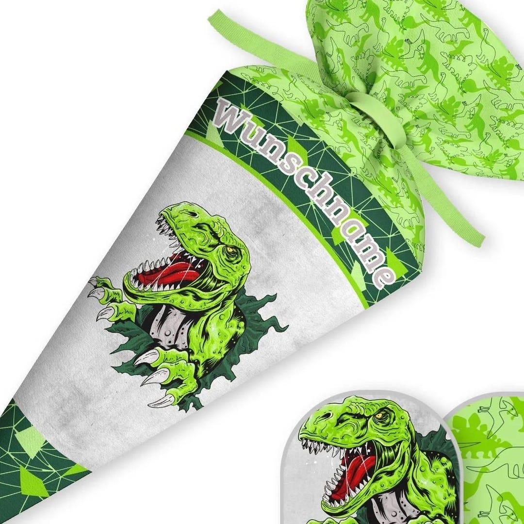 School Cone Dinosaur Bear Rex Ergobag Wild T-rex Taro Step by Step ...