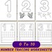 Number Tracing Worksheets for Preschool & Kindergarten Activities ...