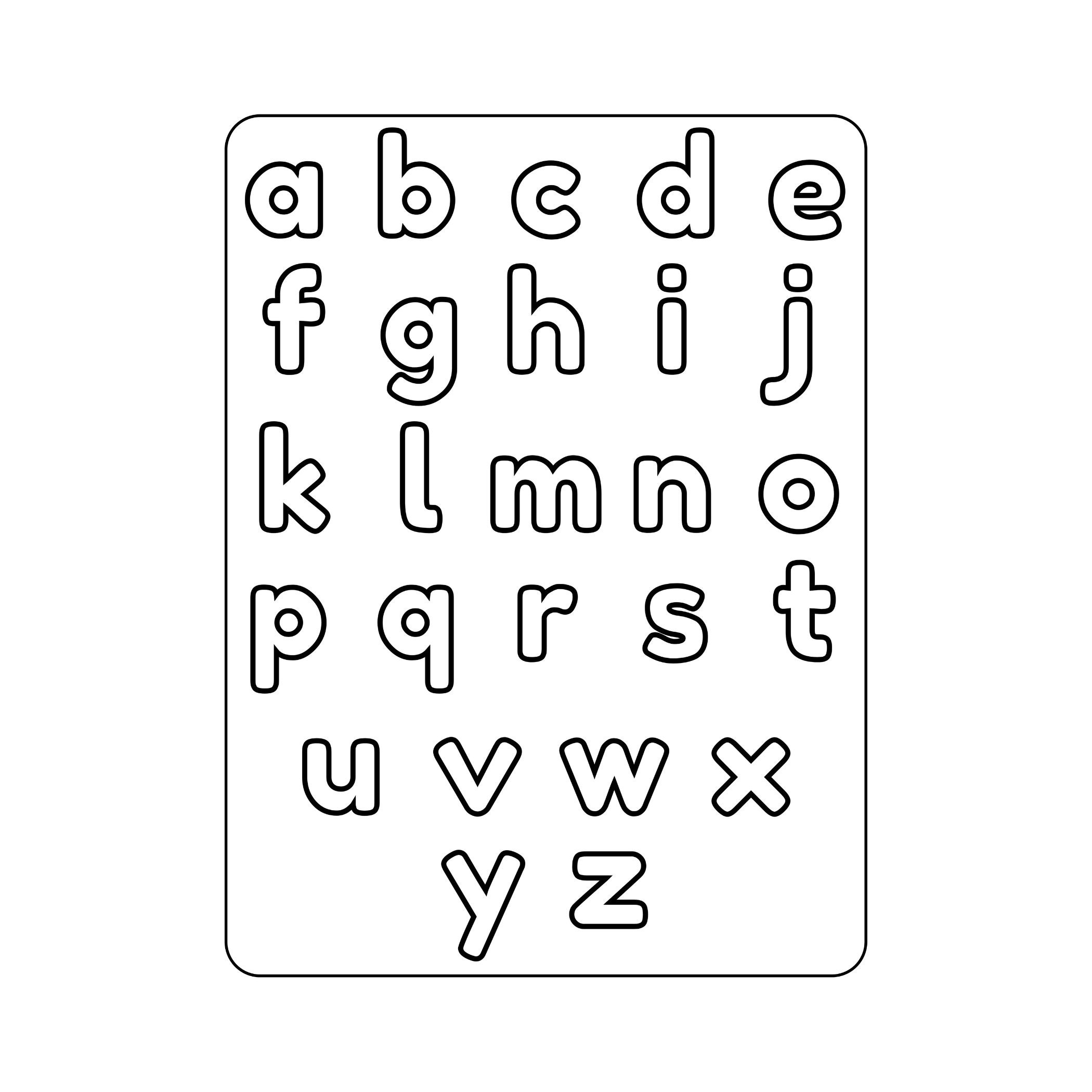 Alphabet Coloring Pages, ABC Coloring Book for Kids, Uppercase ...