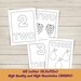 Numbers Coloring Pages for Preschool Kindergarten and - Etsy