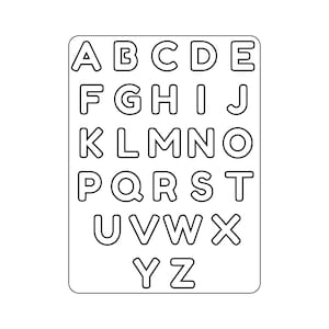Alphabet Coloring Pages, ABC Coloring Book for Kids, Uppercase ...