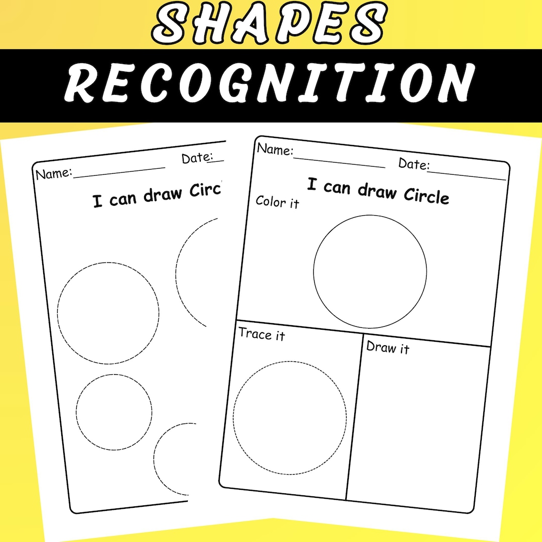 Printable 2D Shapes Recognition Worksheets for Kids | Tracing, Coloring ...