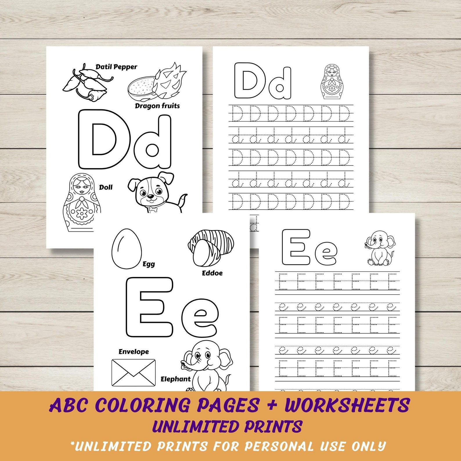 Alphabet Tracing Worksheets, Preschool ABC Handwriting Practice Sheets ...