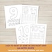 Number Tracing Worksheets for Preschool & Kindergarten Activities ...