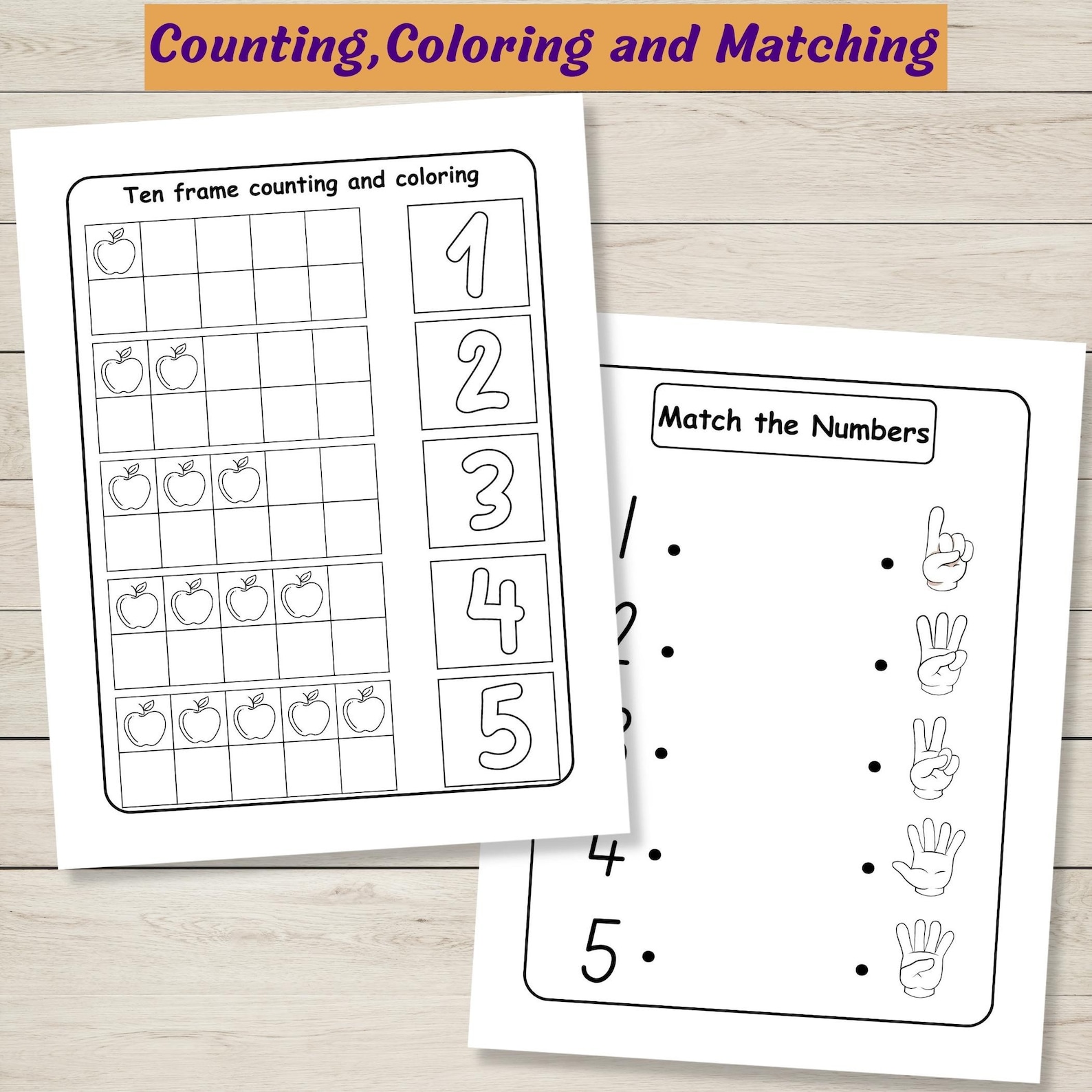 Preschool Numbers Learning Worksheets,tracing & Coloring Numbers ...