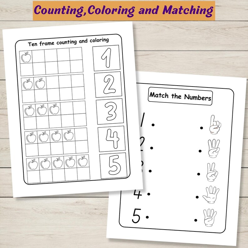 Preschool Numbers Learning Worksheets,tracing & Coloring Numbers ...