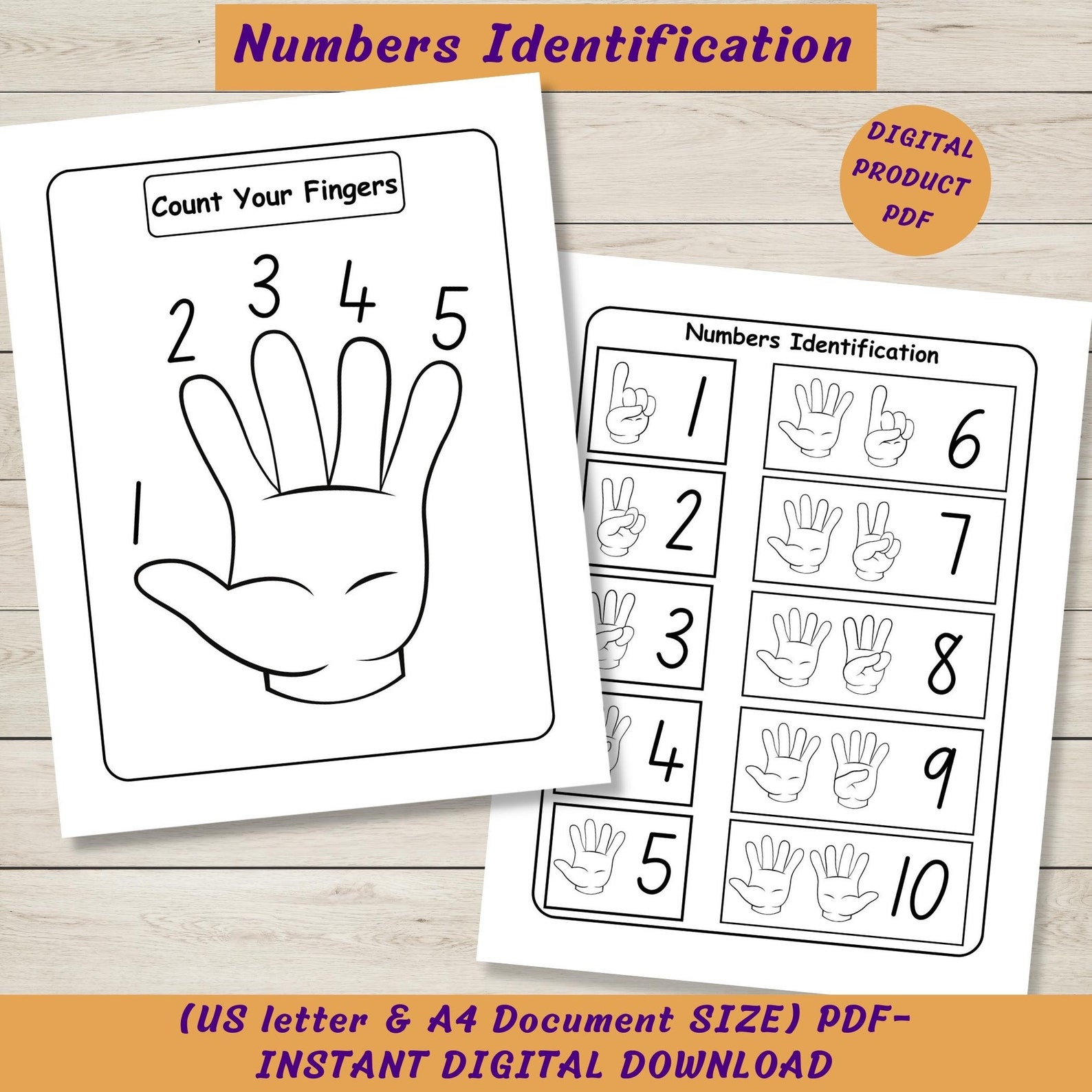 Preschool Numbers Learning Worksheets,tracing & Coloring Numbers ...
