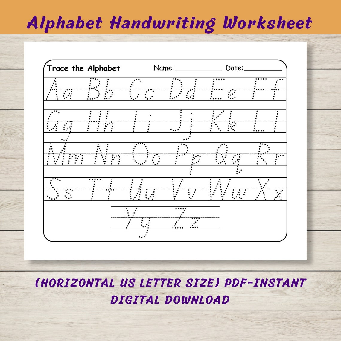 Alphabet Handwriting,number & Shape Tracing Worksheets,preschool ...