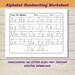 Alphabet Handwriting,number & Shape Tracing Worksheets,preschool ...