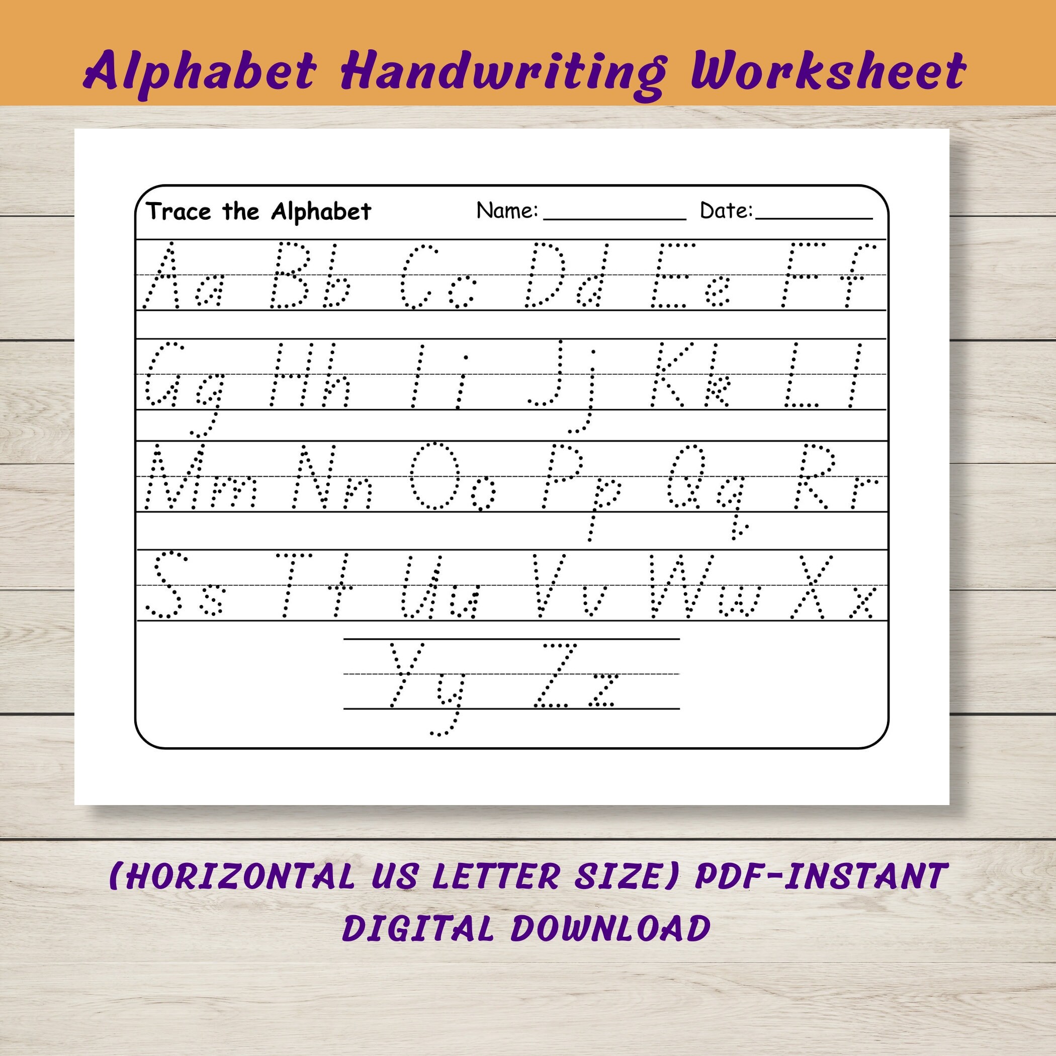 Alphabet Handwriting,number & Shape Tracing Worksheets,preschool ...