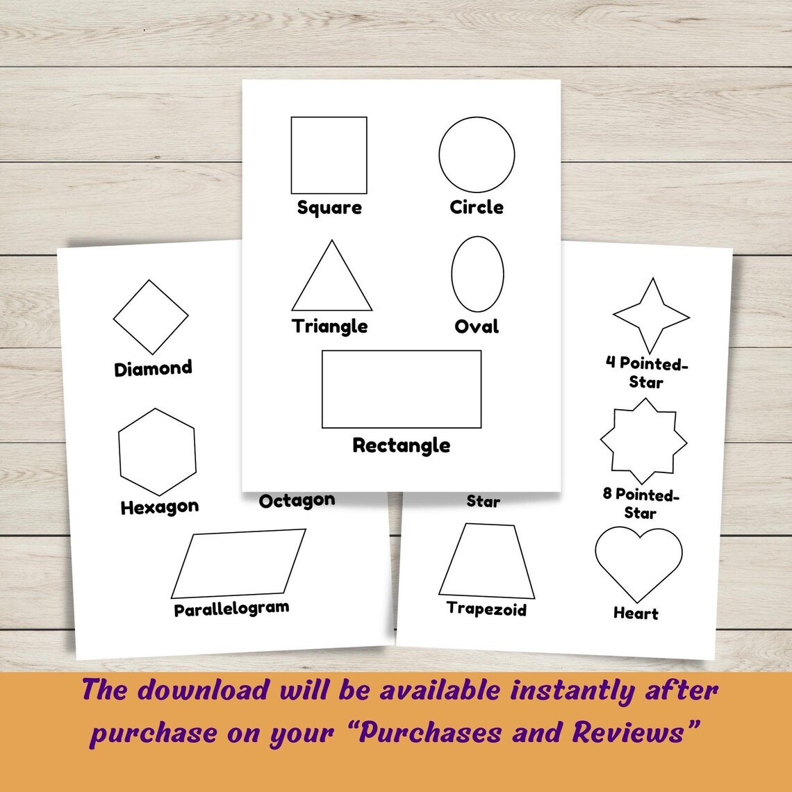 Cute Shapes Coloring Pages for Kids,printable Shape Worksheet for ...